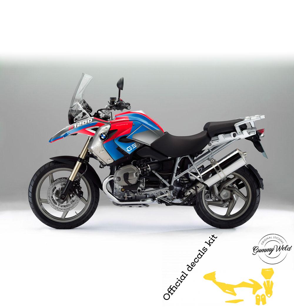 BMW R 1200 GS 2008 - DECALS KIT OFFICIAL STICKERS - Gummy Weld