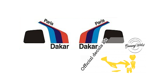 BMW R 80 G/S Dakar 1984 - OFFICIAL STICKERS DECALS KIT - GummyWeld