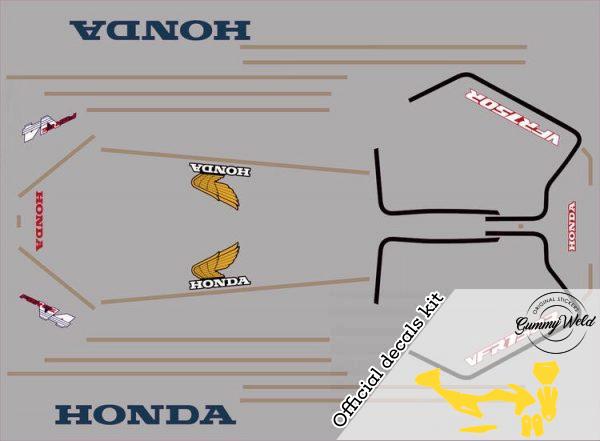 Honda RC 30 VFR750R – ORIGINAL STICKERS DECALS KIT - GummyWeld