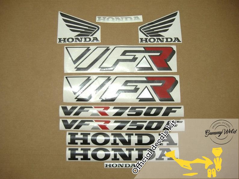 Honda 750 NR 1991 OFFICIAL STICKERS DECALS KIT - Gummy Weld
