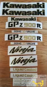 KAWASAKI GPZ 900 R 1984 – ORIGINAL STICKERS DECALS KIT - Gummy Weld