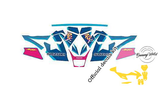 Suzuki 125 RG Gamma 1992 - ORIGINAL STICKERS DECALS KIT - Gummy Weld