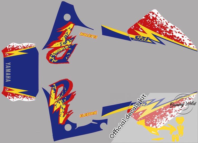 Yamaha DT 125-R 1993 - OFFICIAL STICKERS DECALS KIT - GummyWeld