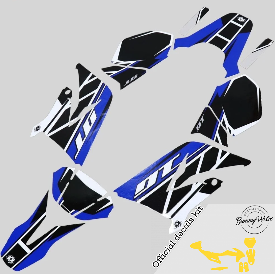 YAMAHA DT 50 RB 2003 OFFICIAL STICKERS DECALS KIT - GummyWeld
