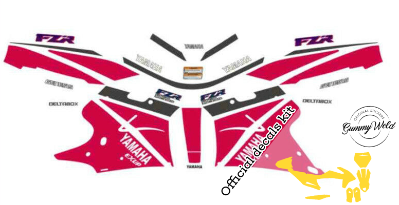 Yamaha FZR 1000 Genesis - 1993 - ORIGINAL STICKERS DECALS KIT - GummyWeld