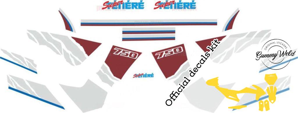 Yamaha XTZ 750 Super Ténéré - 1995 - ORIGINAL STICKERS DECALS KIT ...