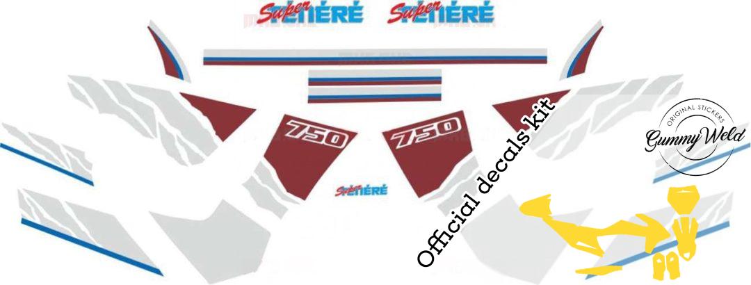 Yamaha XTZ 750 Super Ténéré - 1995 - ORIGINAL STICKERS DECALS KIT ...