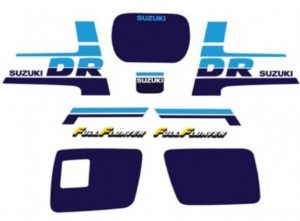 Suzuki DR 600 1987 – Original stickers decals kit - GummyWeld